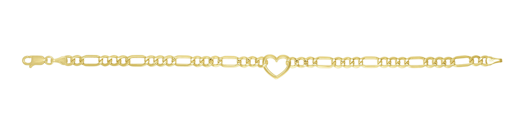 14k Gold Heartbeat Chain Bracelet | A Modern Symbol of Love